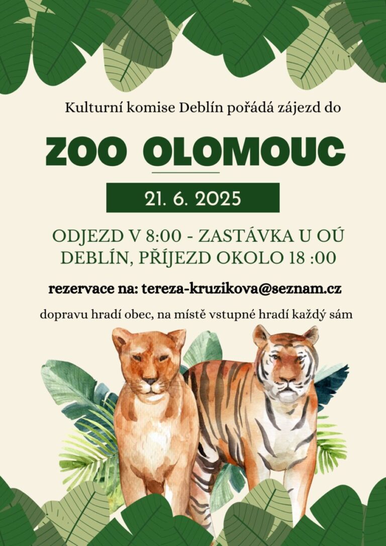 ZOO Olomouc | Základní škola a Mateřská škola Deblín